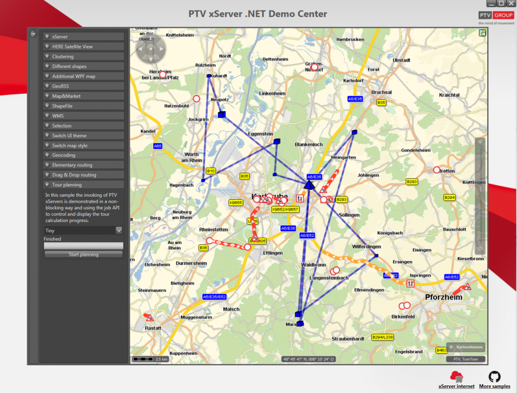 Interactive map applications with PTV xServer .NET – PTV xServer Blog
